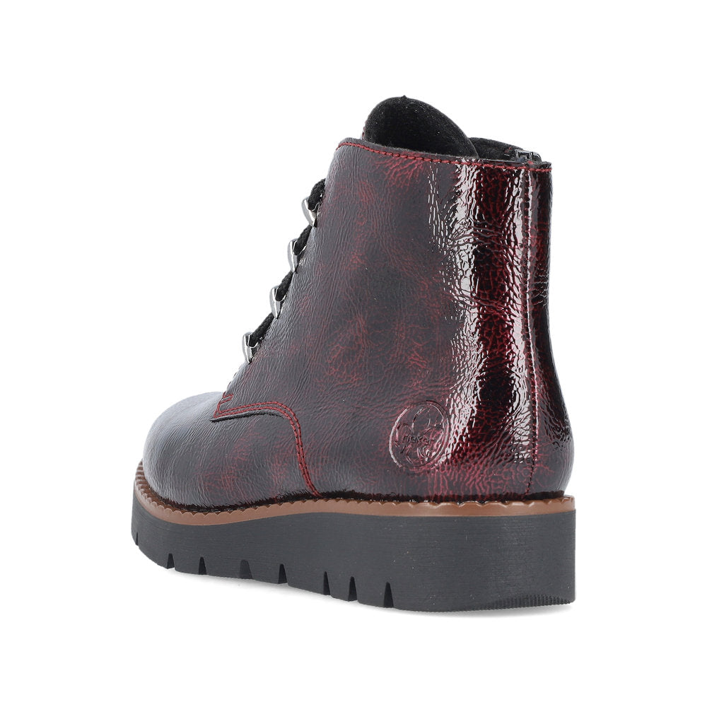 Bottines à lacets RIEKER Femme 44902 bordeaux | Chaussures Grassler