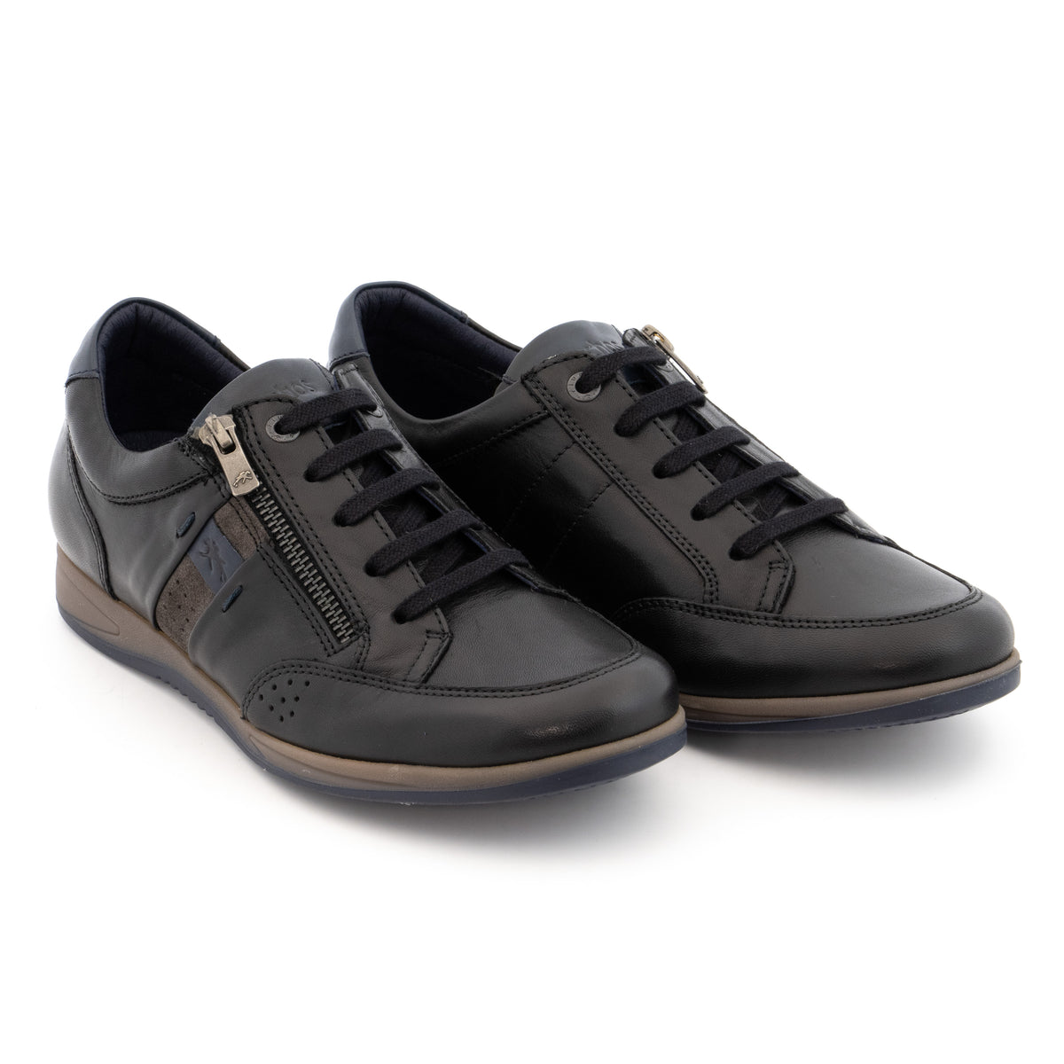 Chaussure basse cuir FLUCHOS Homme F1280 noir | Chaussures Grassler