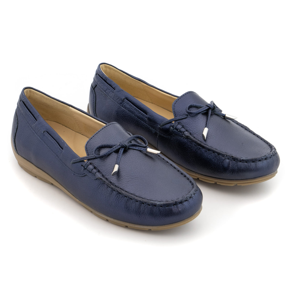 Mocassin en cuir ARA Femme 19212 marine | Chaussures Grassler