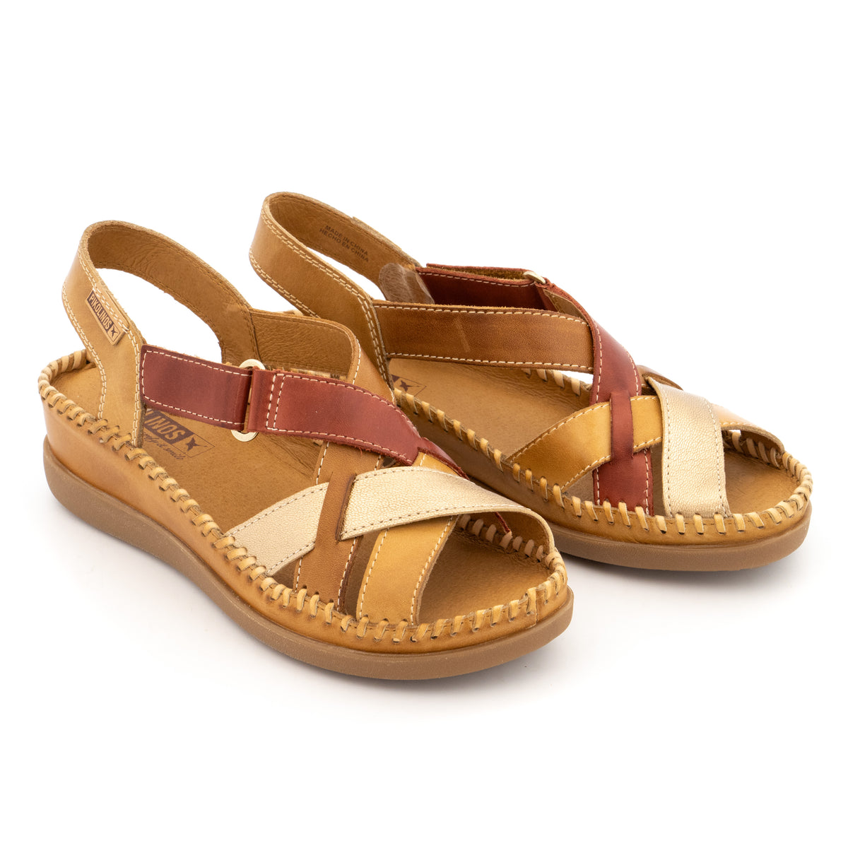 Sandale confort PIKOLINOS Femme CADAQUES 0741 cognac | Chaussures Grassler